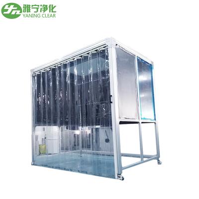 China PMMA Hardwall Pharmaceutical Weighing Booth with Anti-Static Curtain Door - 100-10000 Class Clean Room, 0.3-0.5 m/s Air Velocity for sale