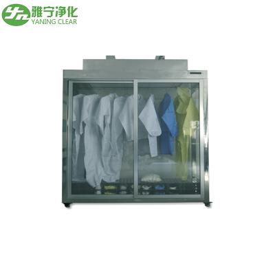 China Laminar Flow Garment Storage Cabinet for Cleanroom | 1200-1800mm Width | ISO Class 3 Air Quality for sale