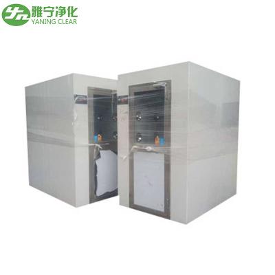 China 1.1kW Stainless Steel Cleanroom Air Shower 1300mm Width Air Interlocked System for sale