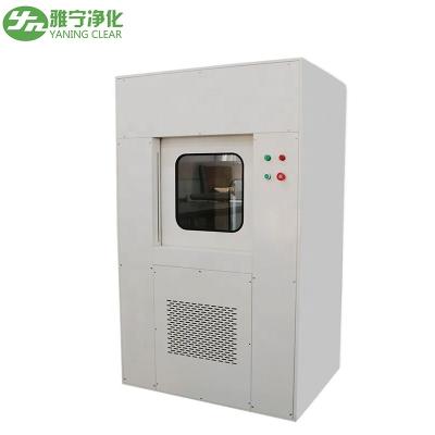 China Electrical Interlock Air Shower Pass Box Laboratory Stainless Steel Clean Room for sale