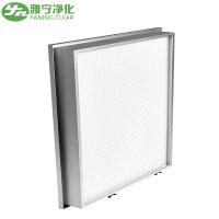 China Custom Aluminum Frame H14 HEPA Filter with Polyurethane Sealing - 69mm/96mm Thickness, 300-2000 m³/h Air Flow for sale