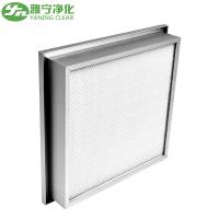 China Custom Aluminum Frame H14 HEPA Filter with Polyurethane Sealing - 69mm/96mm Thickness, 300-2000 m³/h Air Flow for sale