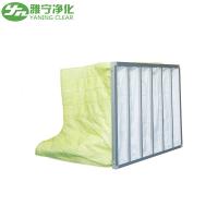 China Folded Plate Pocket Air Filter F8 Medium Efficiency For Primary Filtration System for sale