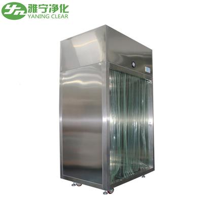 China 304 Stainless Steel Laminar Flow Clean Room Garment Cabinet 1500-2000mm Width 60-65dB Low Noise for sale