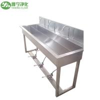 China 304 Stainless Steel Foot Operated Hand Wash Sink 660×650×1800mm for Laboratory and Operating Theatre for sale