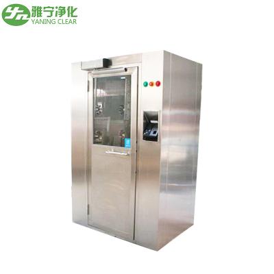 China Stainless Steel Air Shower Unit 1800x2300x1000mm with 27m/s Wind Speed for Cleanroom Applications for sale