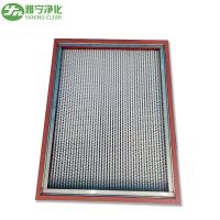 China Panel Filter Construction Customized H13 Deep Pleat HEPA Filter with Aluminum Frame for sale
