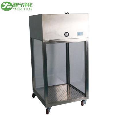 China Stainless Steel Raw Material Sampling Booth With Pressure Gauge And UV Light for sale