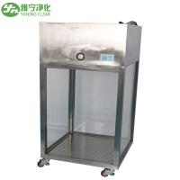 China Stainless Steel Raw Material Sampling Booth With Pressure Gauge And UV Light for sale