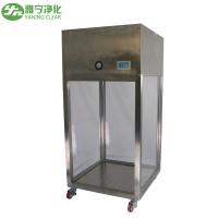 China Stainless Steel Raw Material Sampling Booth With Pressure Gauge And UV Light for sale
