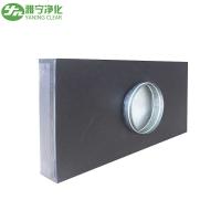 China Disposable Terminal HEPA Filters with Insulation Cotton Hood - H13/H14 Efficiency 99.97-99.999% at 0.3μm, 70℃ Max Temperature for sale