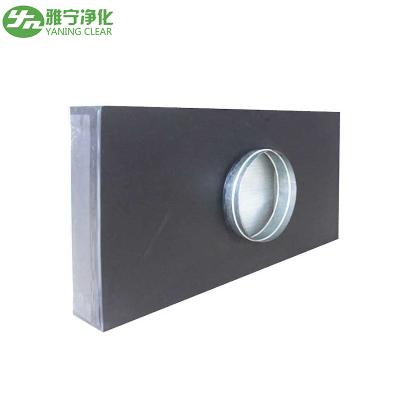 China Disposable Terminal HEPA Filters with Insulation Cotton Hood - H13/H14 Efficiency 99.97-99.999% at 0.3μm, 70℃ Max Temperature for sale
