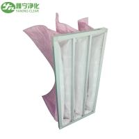China F7 Polyester Pocket Filter Bag Medium Efficiency 592x592x600mm 8 Pockets HVAC for sale