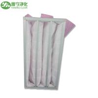 China F7 Polyester Pocket Filter Bag Medium Efficiency 592x592x600mm 8 Pockets HVAC for sale