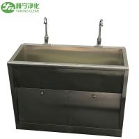 China Stainless Steel Medical Hand Wash Sink for Operation Room 1600×600×900mm with Sensor Faucet ISO13485 Certified for sale