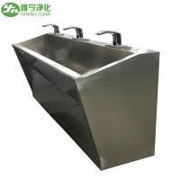 China 3 Person Stainless Steel Hand Wash Sink 1600×600mm with Automatic Induction & 40-50L Heater for sale