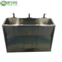 China 3 Person Stainless Steel Hand Wash Sink 1600×600mm with Automatic Induction & 40-50L Heater for sale