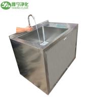 China 304 Stainless Steel Laboratory Hand Wash Basin with Sensor Faucet - 1600×600×900mm, 40-80L Tank Capacity for sale