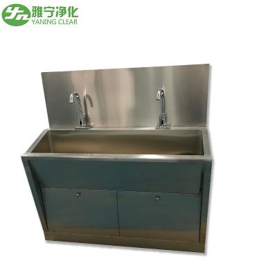 China Double Faucet Medical Hand Wash Sink - Stainless Steel Lab Sink 1000-2400mm with ANSI 304 Construction for sale