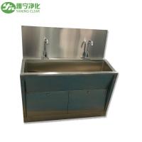 China Double Faucet Medical Hand Wash Sink - Stainless Steel Lab Sink 1000-2400mm with ANSI 304 Construction for sale