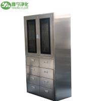 China Stainless Steel Medical Cabinet with 8 Drawers, 1.0-1.5mm Panel Thickness, Adjustable Shelves for Hospital Use for sale