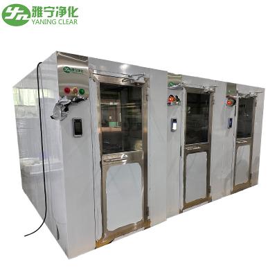 China Double Door Cleanroom Air Shower Fully Automatic Control 1500*2000*2050mm for sale