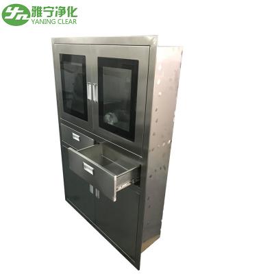 China Stainless Steel Hospital Medicine Storage Cabinet 700mm 304 Grade Adjustable Shelves for sale