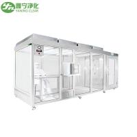 China Stainless Steel Clean Room Booth HEPA Filter 99.99 Efficiency ISO GMP Modular Clean Booth for sale