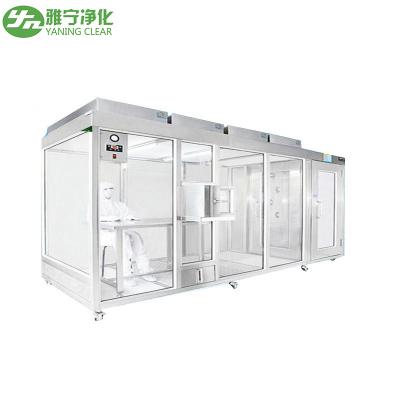 China Stainless Steel Clean Room Booth HEPA Filter 99.99 Efficiency ISO GMP Modular Clean Booth for sale
