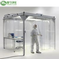 China Stainless Steel Clean Room Booth HEPA Filter 99.99 Efficiency ISO GMP Modular Clean Booth for sale