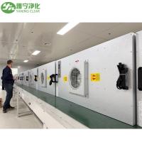 China YANING Ceiling FFU Fan Filter Unit HEPA H14 0.45m/s Cleanroom ISO14644 for sale