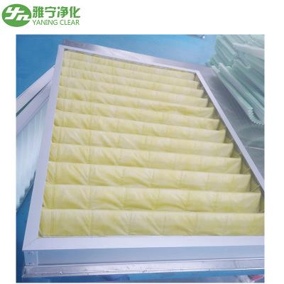 China F8 Medium Efficiency Pocket Bag Filter 595×595×600mm with 3200 m³/h Air Flow for HVAC Systems for sale