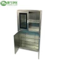 China SUS304 Stainless Steel Hospital Medicine Cabinet 700x350x1700mm with Glass Door for sale