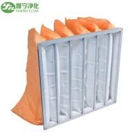 China F5-F8 Pocket Air Filter 595x595x500mm with 3200 m³/h Air Flow for HVAC Systems for sale