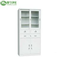 China SUS304 Stainless Steel Hospital Instrument Cabinet 1700mm Height with Tempered Glass for sale