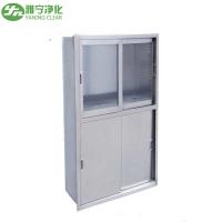 China SUS304 Stainless Steel Hospital Instrument Cabinet 1700mm Height with Tempered Glass for sale