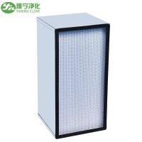 China Customized Deep Pleated HEPA Filter Aluminum Frame For Food Industry for sale