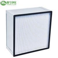 China Customized Deep Pleated HEPA Filter Aluminum Frame For Food Industry for sale