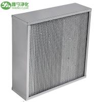 China Customized Deep Pleated HEPA Filter Aluminum Frame For Food Industry for sale