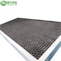 China Pleated Panel Air Filter H13/H14 with Active Carbon Granule for Clean Room FFU - 295×295×21mm to 595×595×21mm for sale