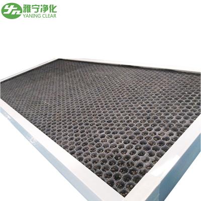 China Pleated Panel Air Filter H13/H14 with Active Carbon Granule for Clean Room FFU - 295×295×21mm to 595×595×21mm for sale