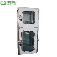 China Electromagnetic SUS201 Cleanroom Pass Through Box Interlocking Doors for sale
