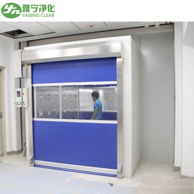 China PVC Shutter Door Cargo Air Shower Tunnel 27m/s EVA Sealing Stainless Steel 380V for sale
