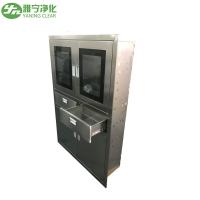 China SUS304 Stainless Steel Medical Instrument Cabinet 1697mm Height with Tempered Glass Doors for Hospital Operating Rooms for sale