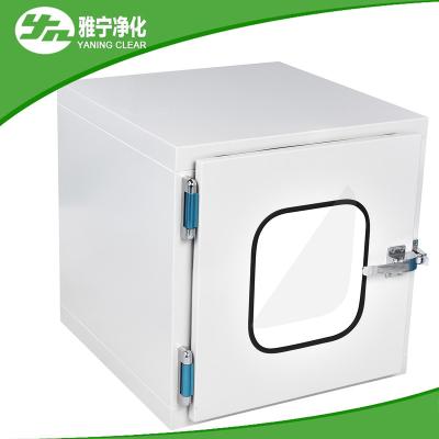 China Powder Coat Steel Clean Room Static Passbox with Mechanical Interlock - 500-800mm Sizes, 99.99% Filtration for sale