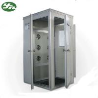 China L Type Stainless Steel Cleanroom Air Shower 25m/s Wind Speed for Electronics Factory for sale