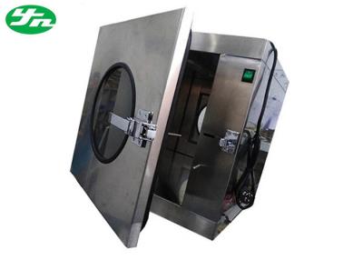 China 304 Stainless Steel Cleanroom Pass Box with UV Sterilization and Mechanical Interlock for Food Industry for sale