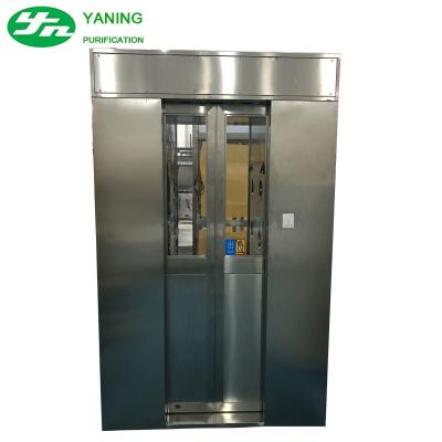 China 304 Stainless Steel Cleanroom Air Shower 0-99s Adjustable Shower Time 25m/s Wind Speed for sale
