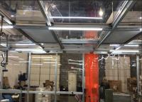 China Acrylic Wall Clean Room Booth with Aluminum Frame - ISO 7 Class, 6000×9144×2350 mm Dimensions, 8 FFU Units for sale
