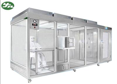 China Ultra Clean Down Flow Clean Room Booth Class 100-10000 with 0.3-0.5m/s Air Velocity for Cosmetic Industry for sale